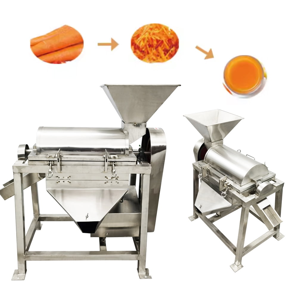 3PH Industrial Automatic Spiral Vegetable Crusher Screw Fruit Beater ...