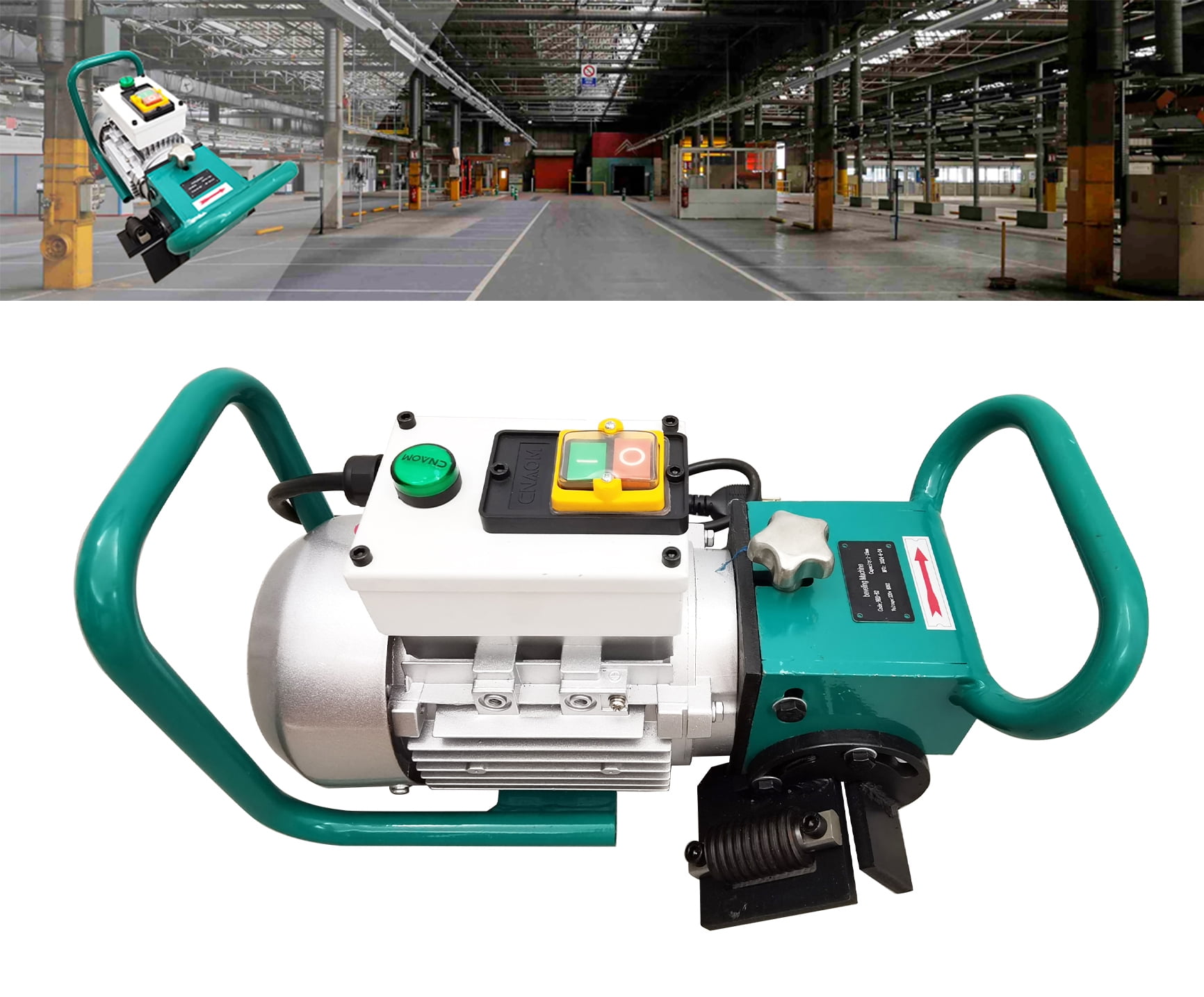 3PH Portable Electric Plate Steel Plate Flat Beveling Machine End ...