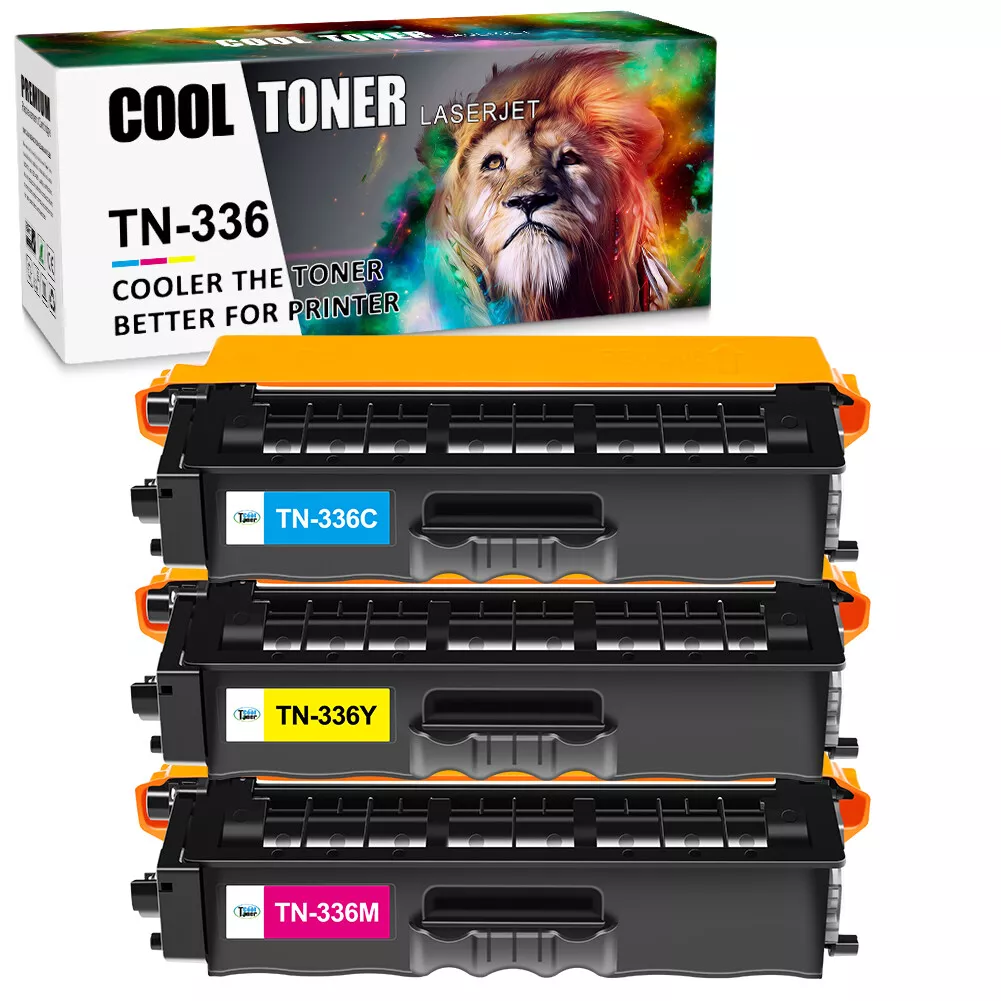 3PK Color TN-336 TN336 Toner For Brother HL-L8350CDW MFC-L8850CDW MFC ...