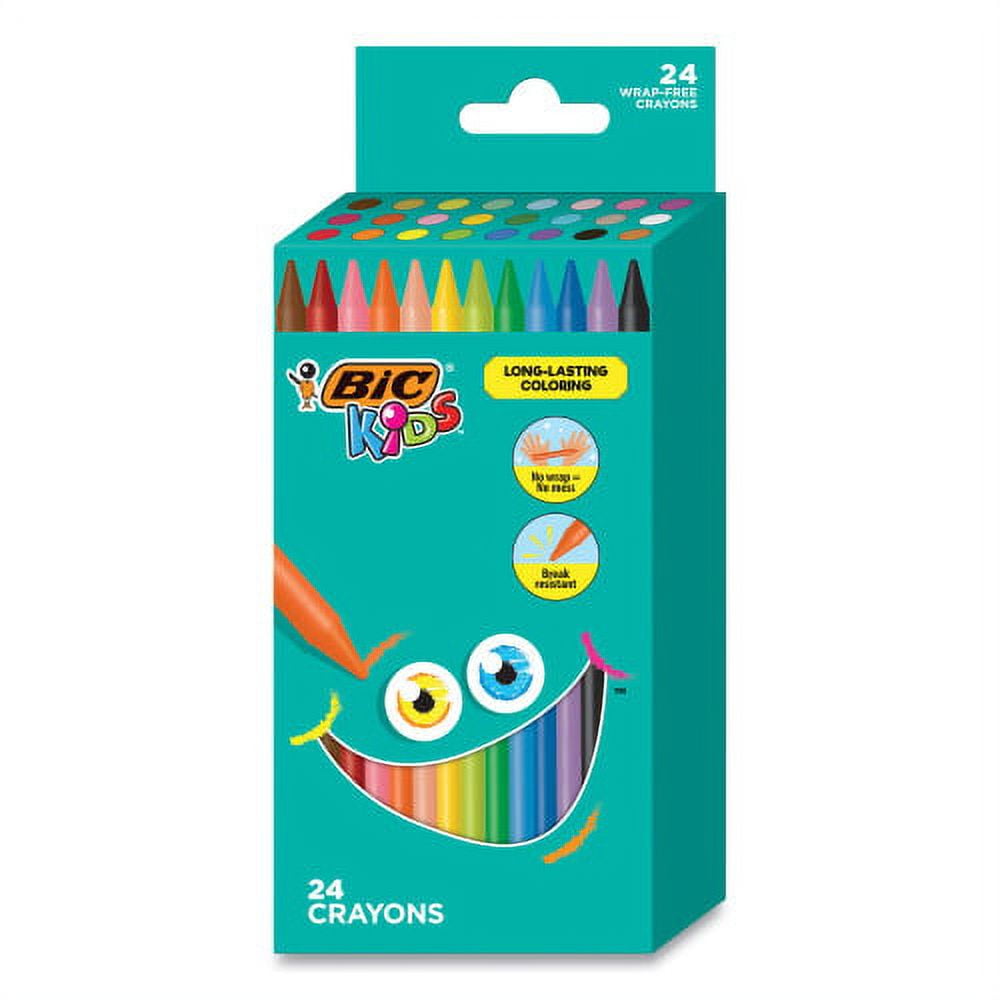 3PK Kids Coloring Crayons, 24 Assorted Colors, 24/pack - Walmart.com