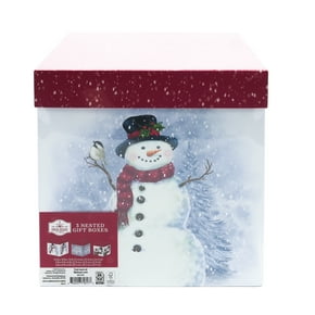 Snowman Nesting Gift Boxes