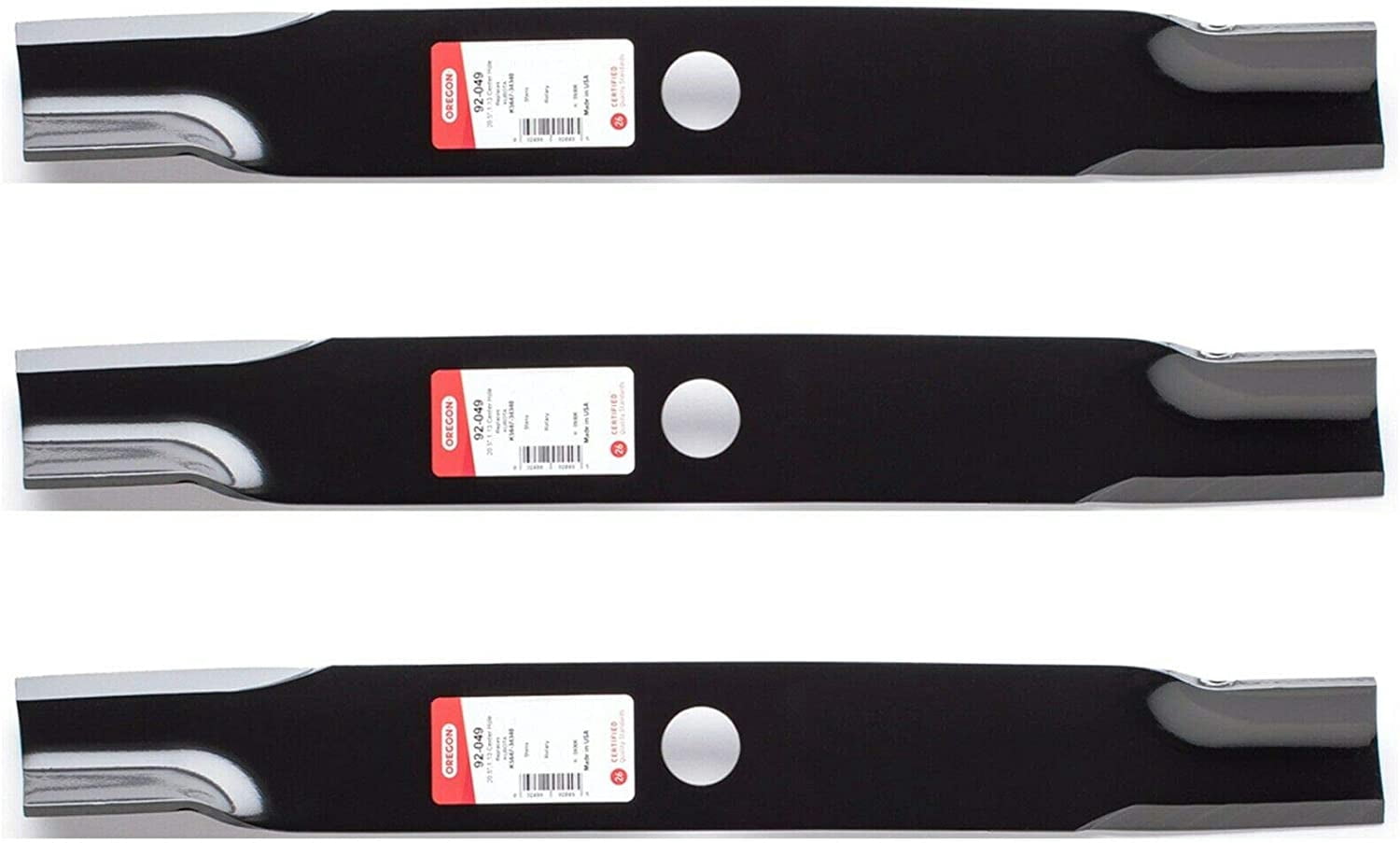 3PK Oregon 92-049 Blades for 60" Kubota K5647-34340, K5647-97530, K5668 ...