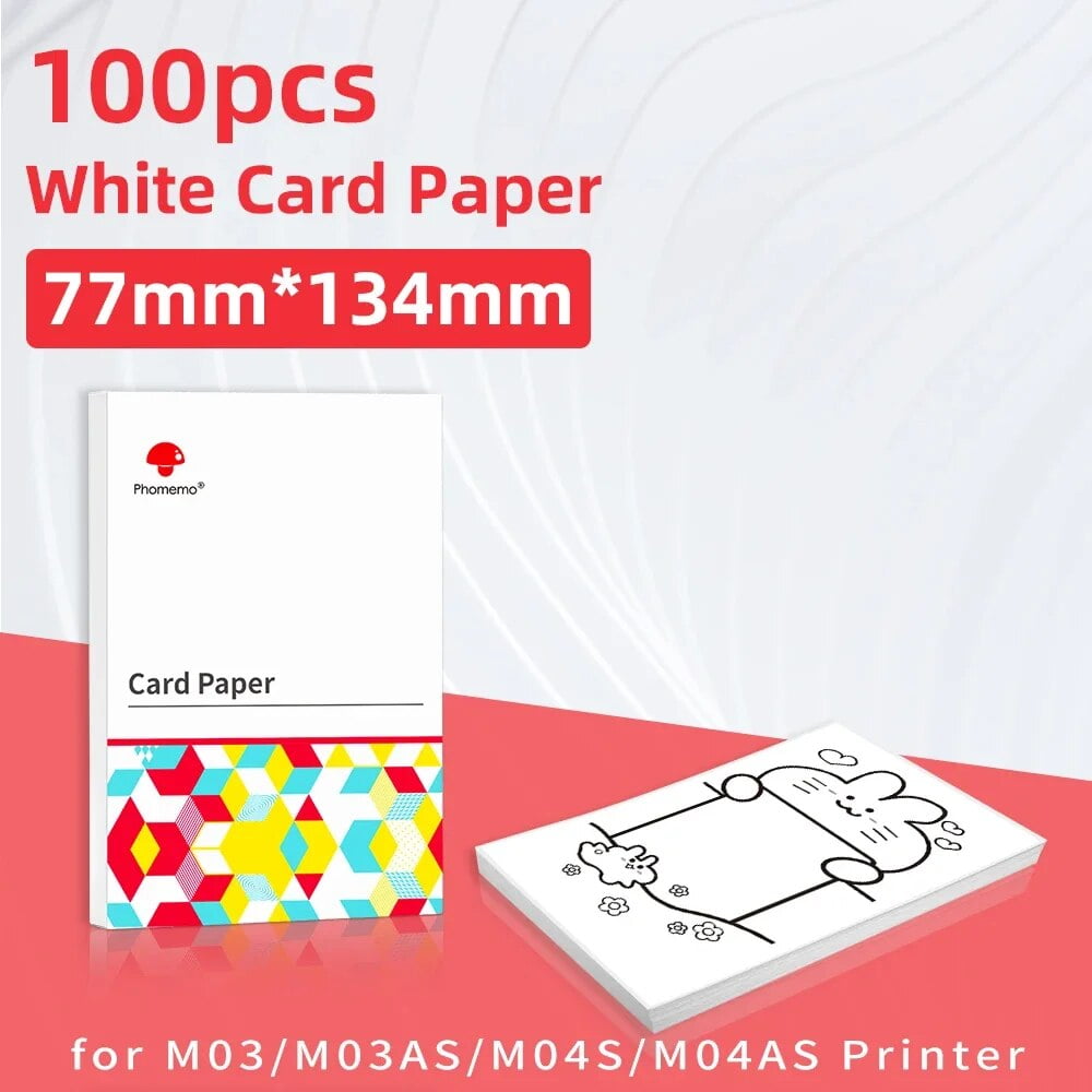 3PK Phomemo Adhesive Transparent Thermal Paper Clear Adhesive Thermal ...