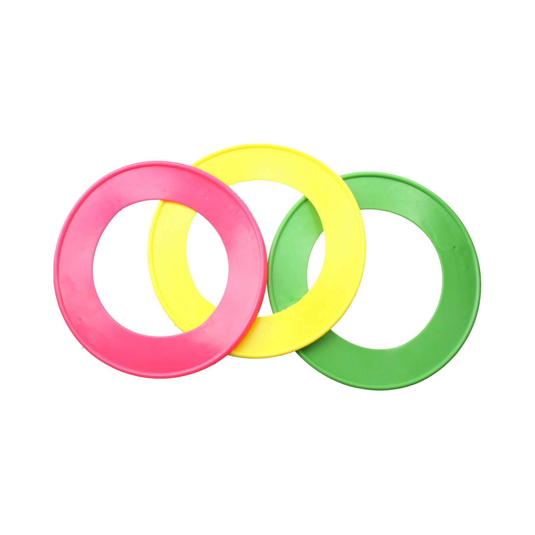 3PK Small Assorted Colour Hoop La Interactive Dog Throw & Fetch Toy ...