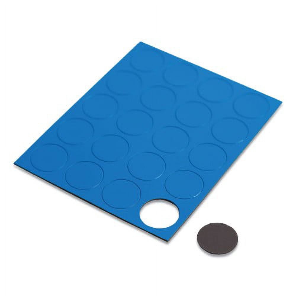 3PK U Brands Heavy-Duty Board Magnets, Circles, 0.75" Diameter, Blue ...