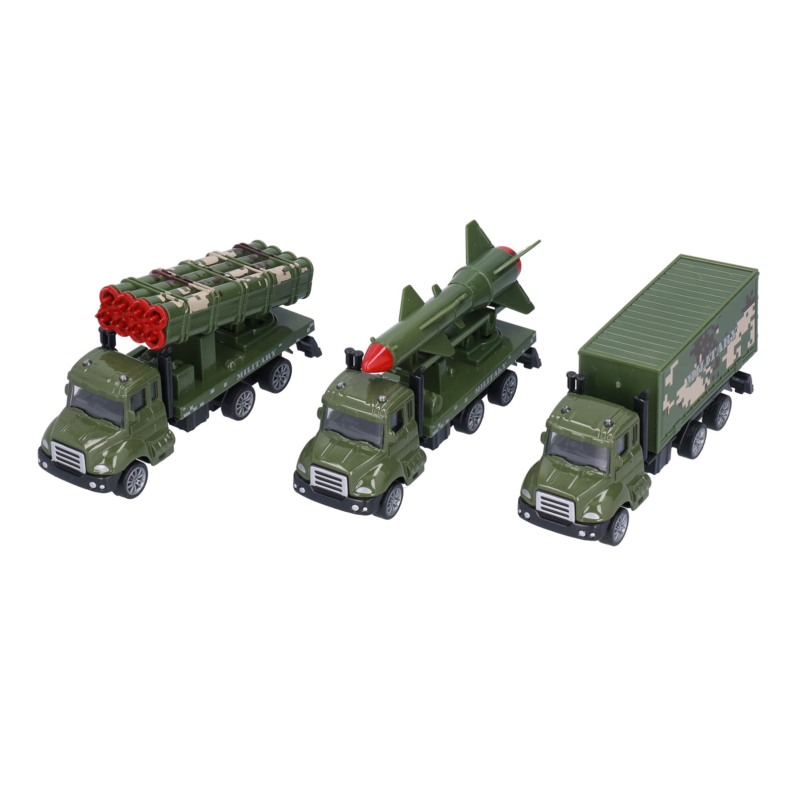 3Pack 1:50 Diecast Military Toy Vehicles Army Toys Model Pull Back ...