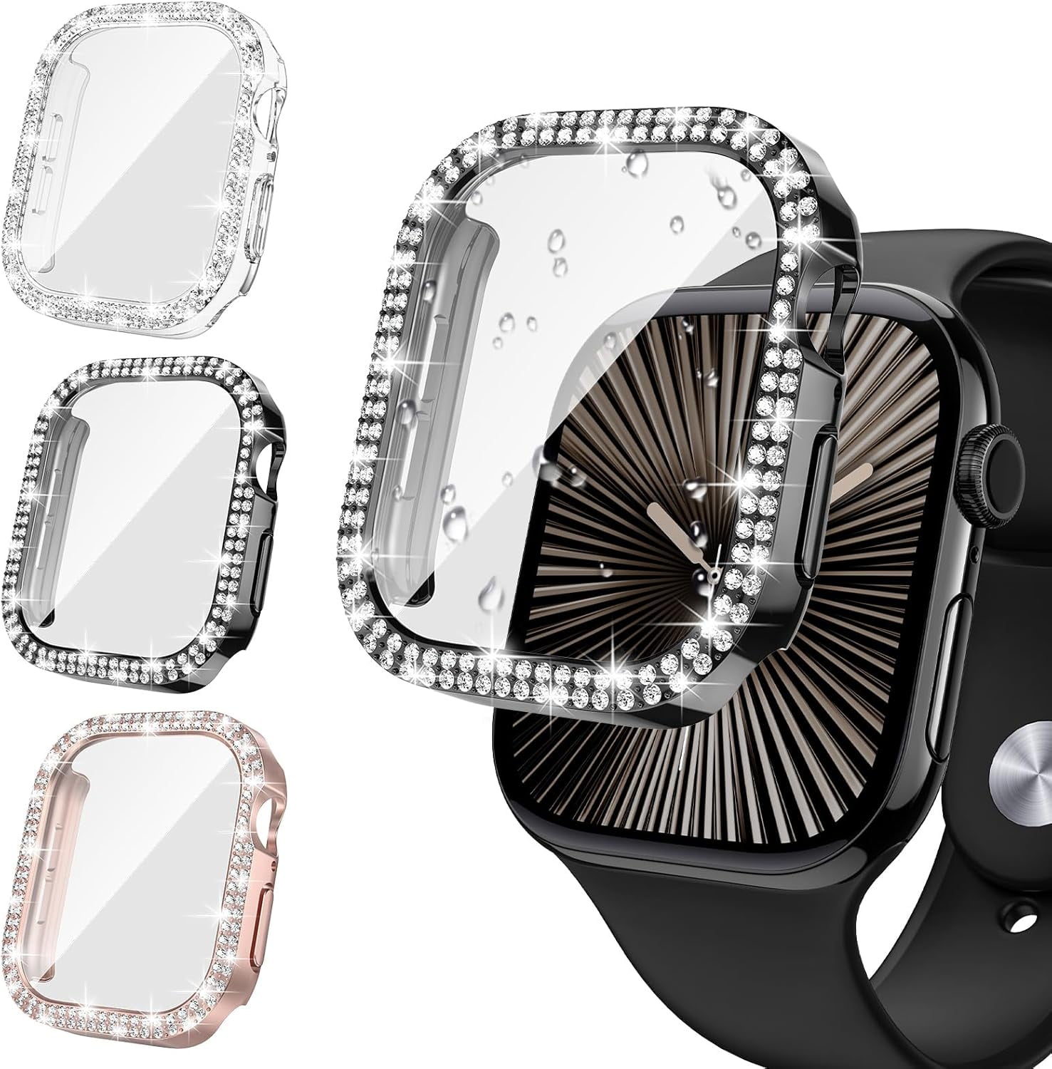 3Pack or 2Pack for Apple Watch Screen Protector Case Series 10 46mm ...