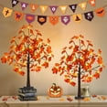 3pack 4ft 5ft And 6ft 300 Led Artificial Lighted Maple Tree Timer
