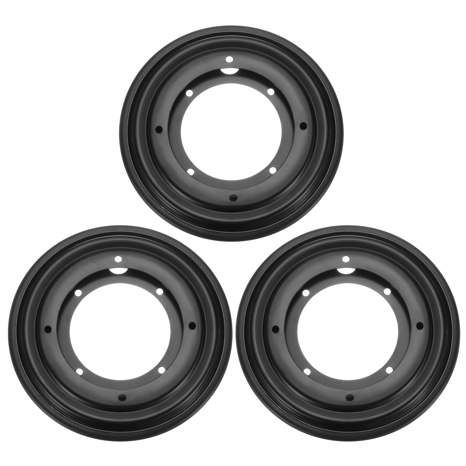 3Pack 5.5 Inch Rotating Bearing Plate, Round Swivel Plate Stand, Black ...
