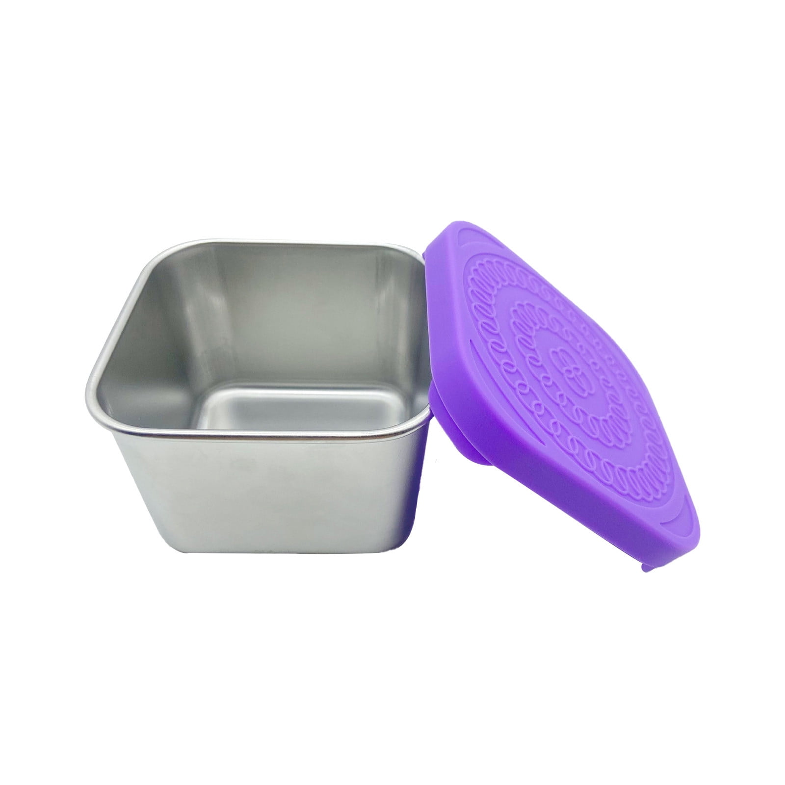 3Pack 6oz Stainless Steel Snack Containers,Easy Open Leak Proof Small ...