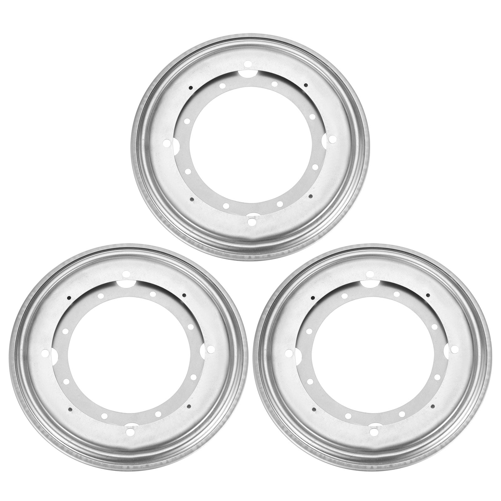 3Pack 9 Inch Rotating Bearing Plate, Round Swivel Plate Stand, Silver ...