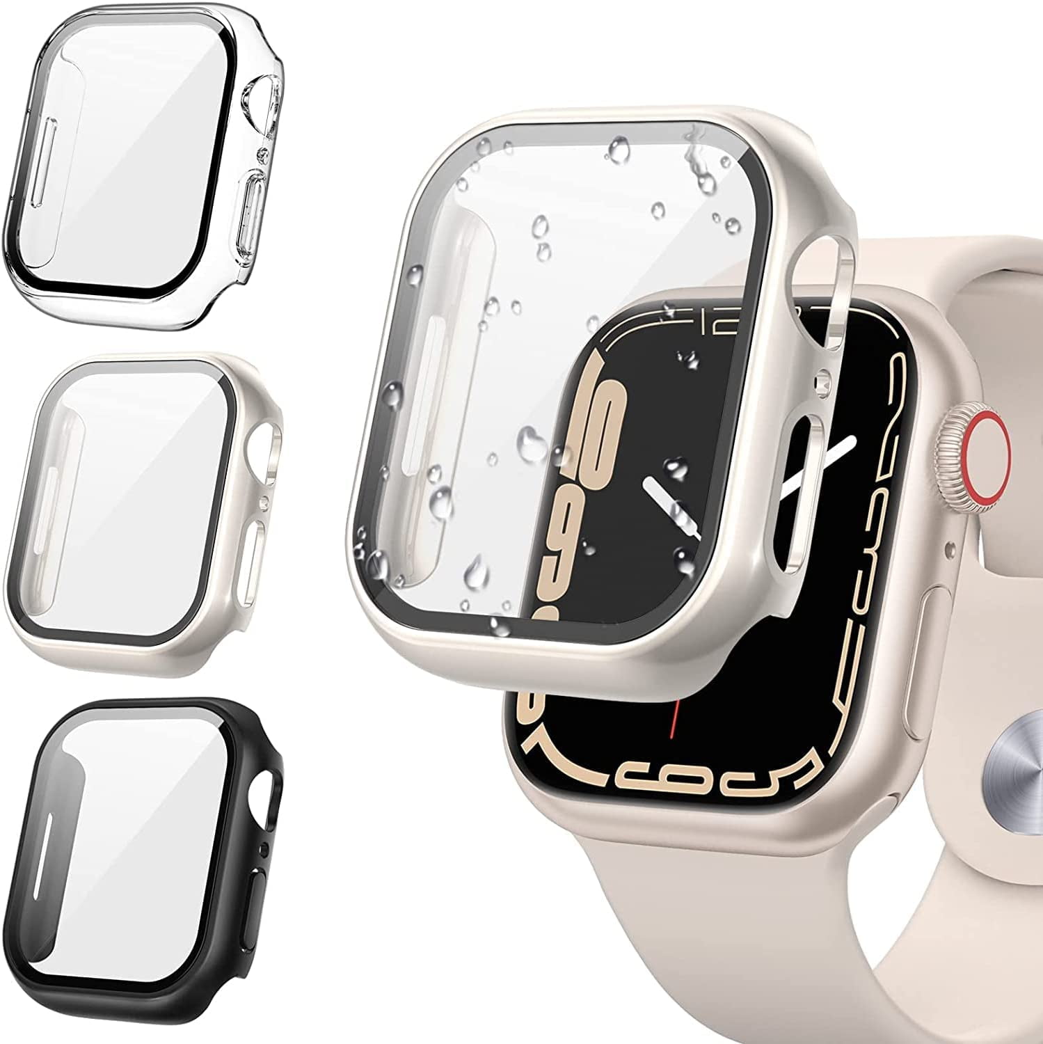 [3Pack] for Apple Watch Screen Protector Case Series 8 7 45mm, iWatch ...