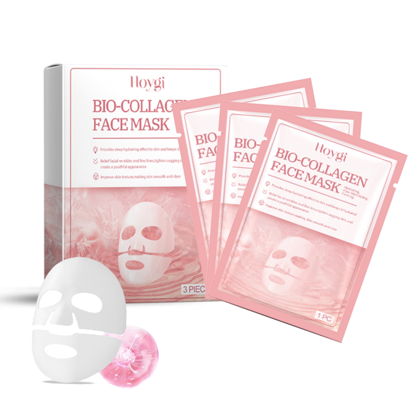 3Pack Bio-Collagen Face Mask Deep Collagen Anti Wrinkle Lifting ...