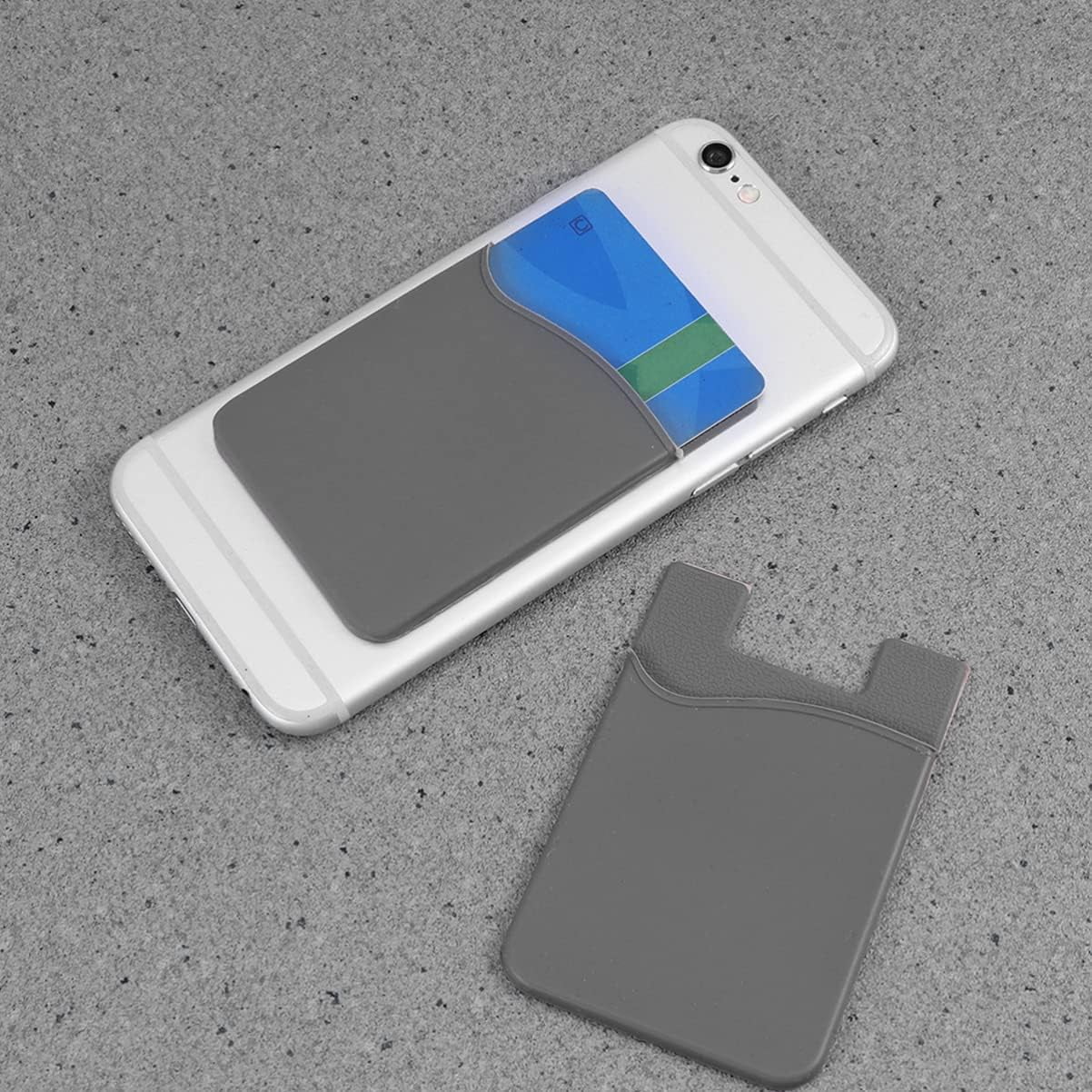 3Pack Cell Phone Adhesive Card Holder for Back of Phone, Stick on ...