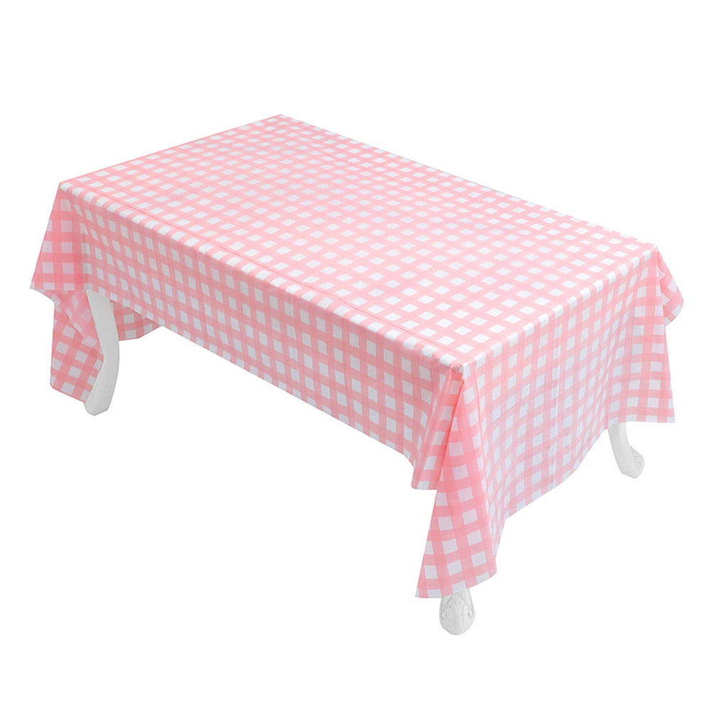 3Pack Checkered Tablecloth Disposable Plastic Party Picnic Tablecloth ...