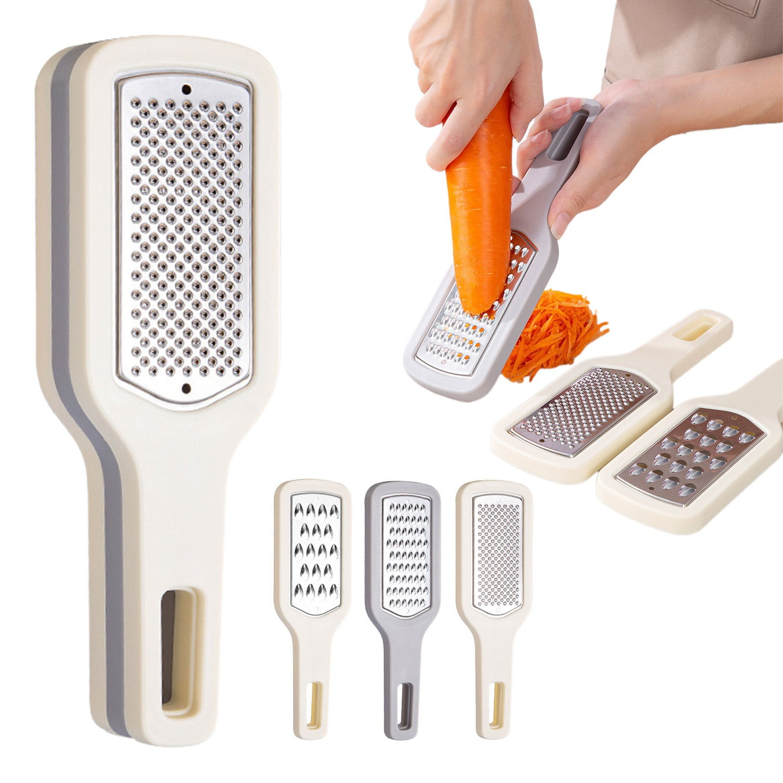 3Pack Cheese Grater With Handle Multi Purpose Kitchen Food Grater ...