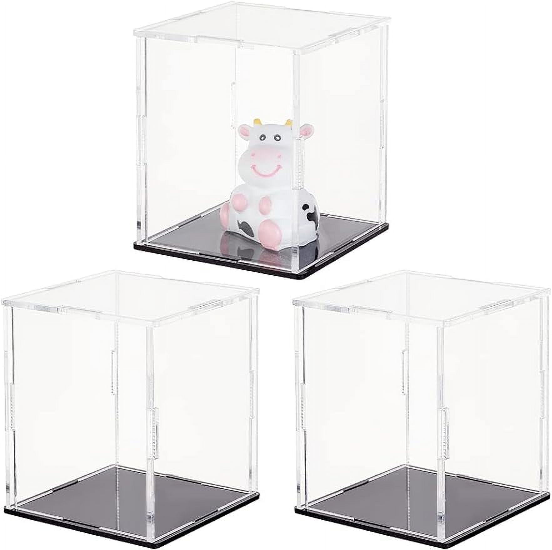 3Pack Clear Acrylic Display Case Assemble Collectibles Box Action Figures Display Boxs Dustproof ...