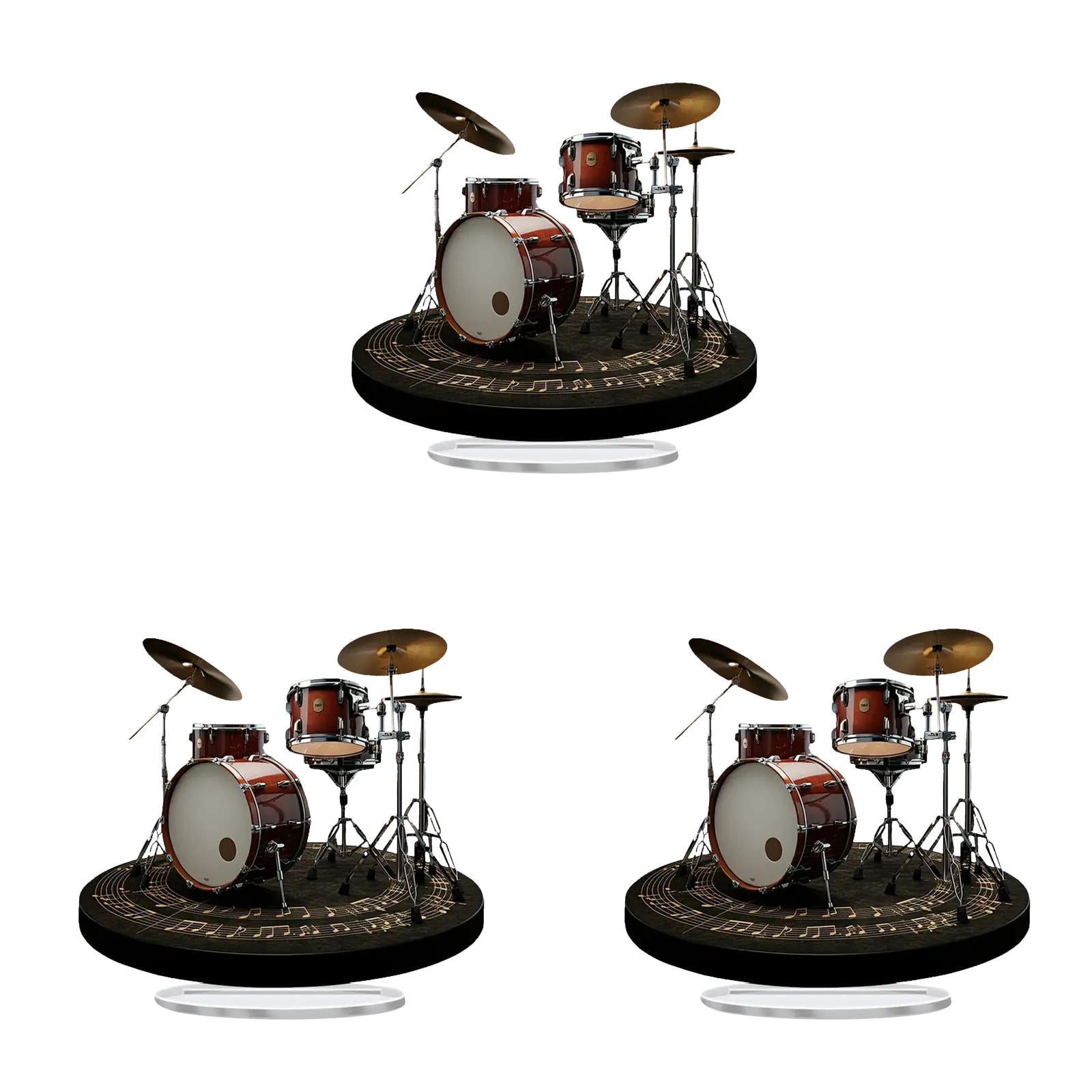 3Pack Creative Drum Stand Decoration Desktop Atmosphere Acrylic ...