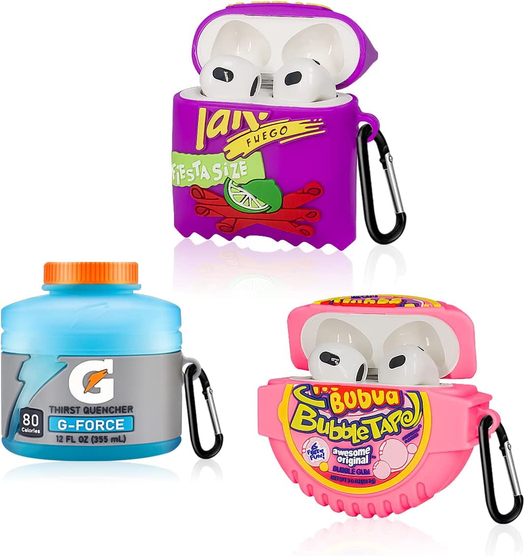 WindamazingStory 3Pack Cute AirPods 3rd Generation Case, Funny 3D Food ...