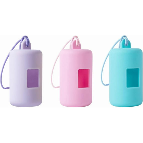 3Pack Dog Poop Bag Holder for Leash,Integrated Molding Soft Plastic Pet ...