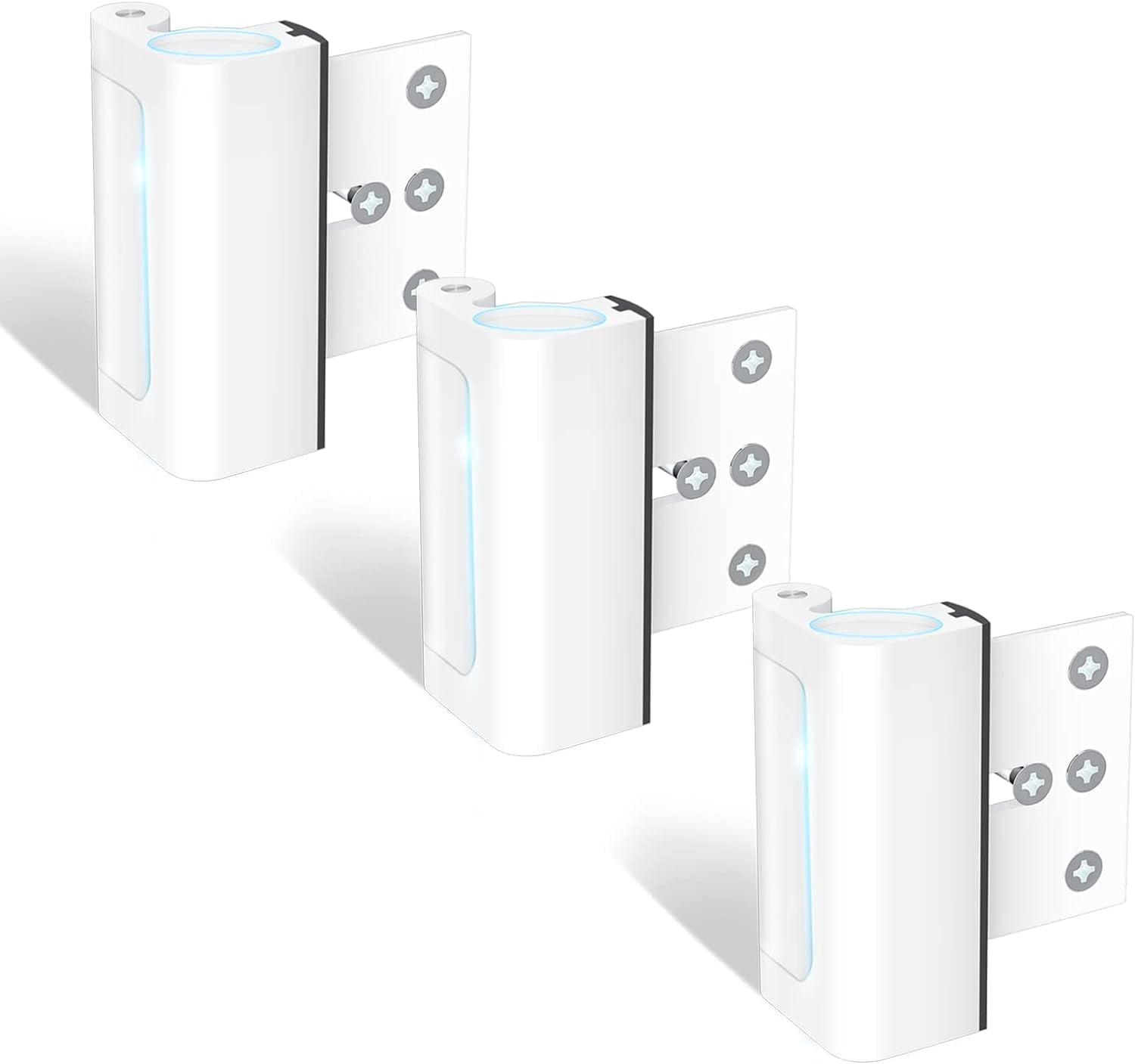 3Pack Door Reinforcement Lock Withstands 800lbs of Force - White Extra ...