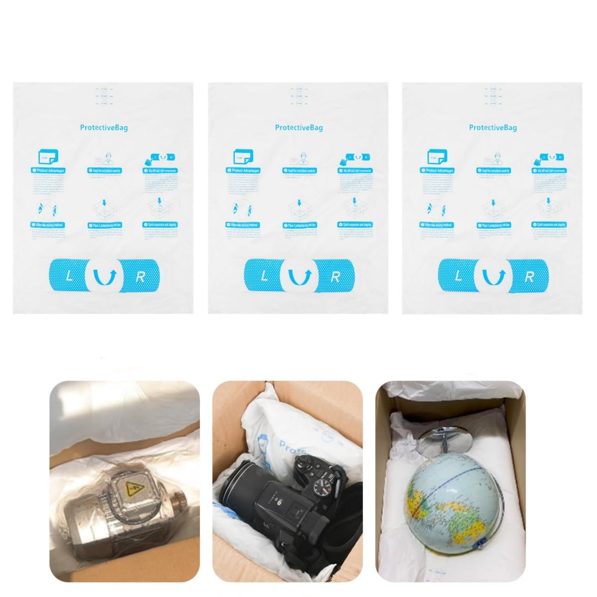 3Pack Expandable Foam Packaging,17x18In Expanding Foam for Electronic ...