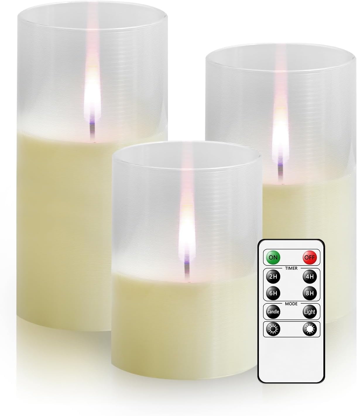 3Pack Flameless Candles, LED Candles, Flameless Candle with Remote ...