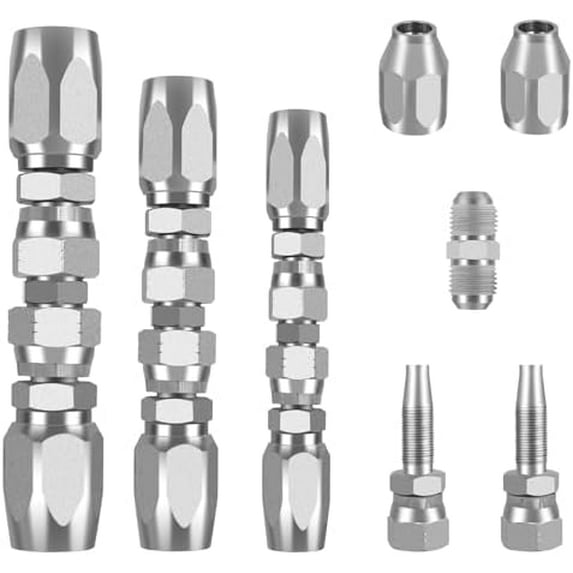 3Pack Hydraulic Hose Repair Kit, Reusable 1/4", 3/8", 1/2" Inner ...