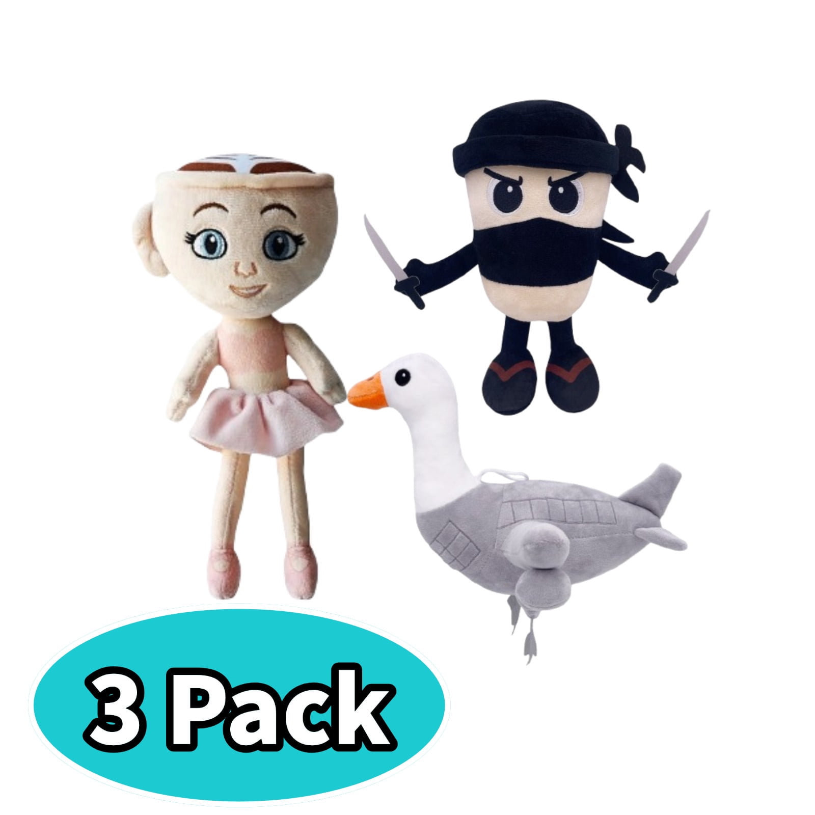 3Pack Italian Brainrot Toy, Cappuccino Assassino and Cappuccina ...