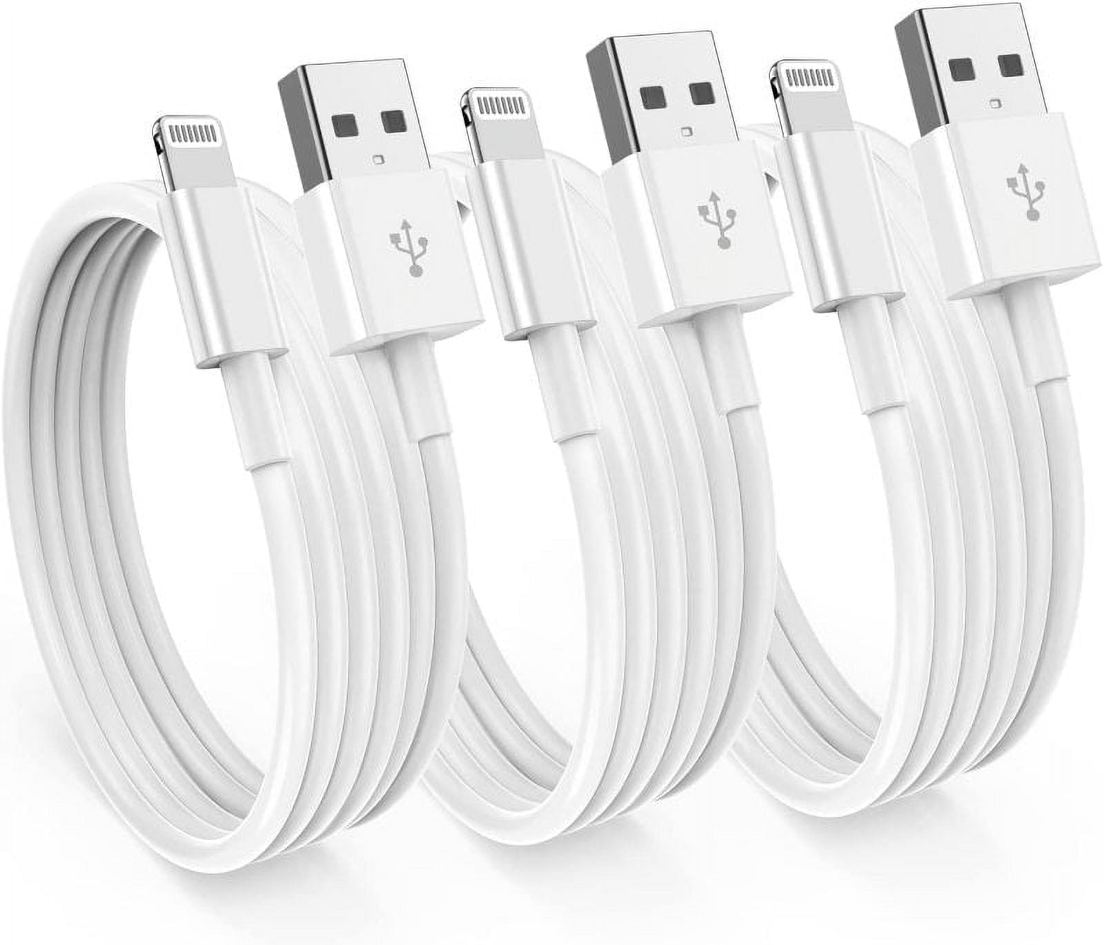 3Pack Original Apple MFi Certified iPhone Charger 6ft Lightning Cable ...