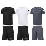 BUYJYA 3Pack Men's Workout Set, Breathable Quick Dry Gym Clothes, S-3XL ...