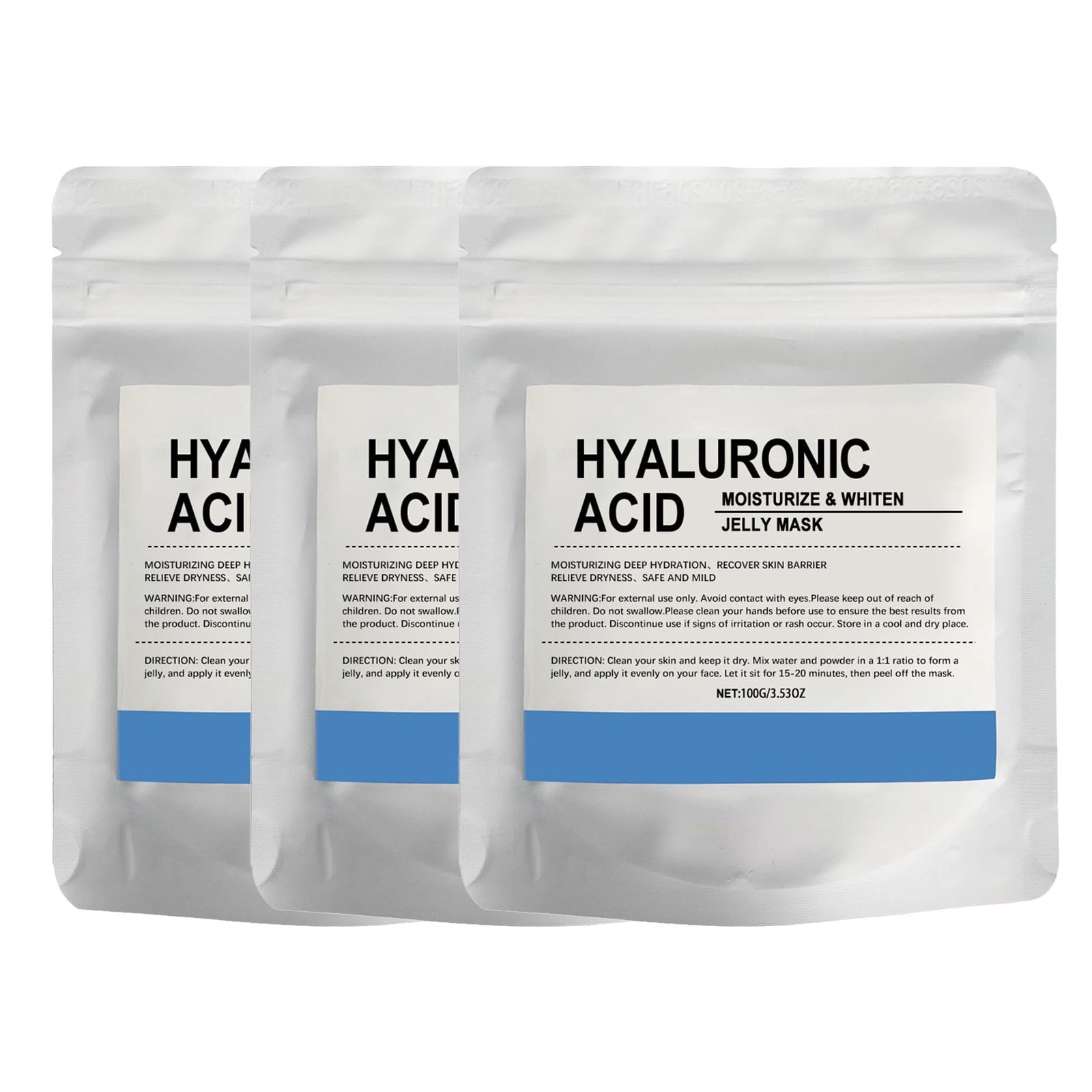 3Pack Micro Ingredients Hyaluronic Acid Powder, Moisturising ...