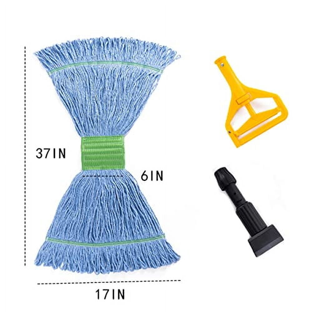 3Pack Mop Heads Commerical Grade Cotton Loop-End Heavy Duty String Mop ...