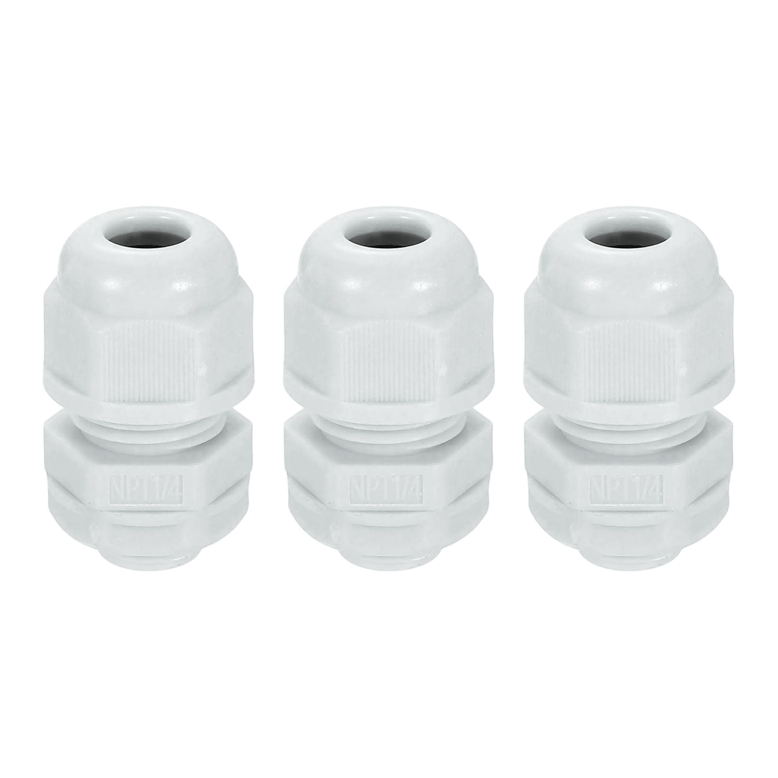 3Pack NPT 1/4" Nylon Cable Glands, Waterproof Adjustable Wire Grommet ...