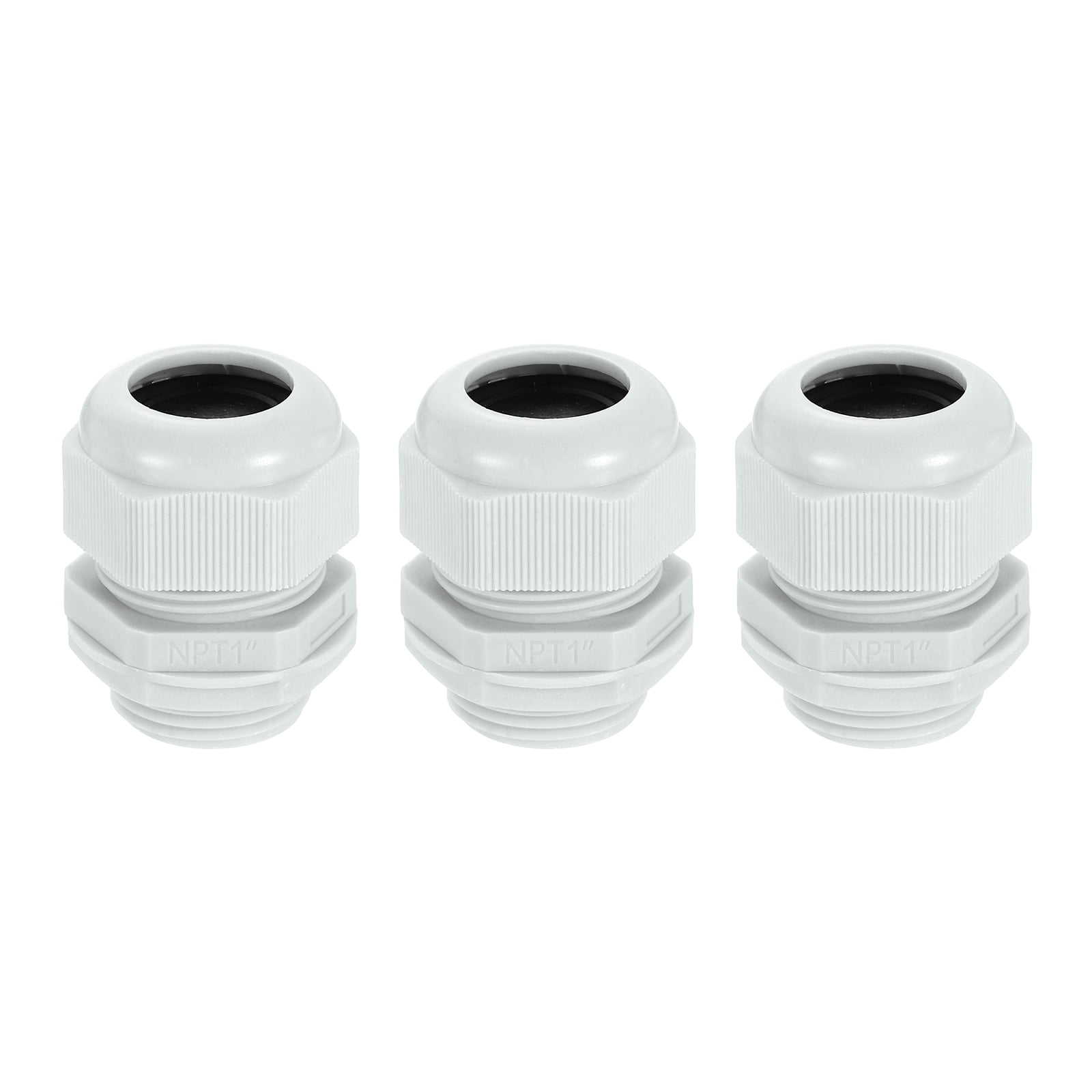 3Pack NPT 1" Nylon Cable Glands, Waterproof Adjustable Wire Grommet ...