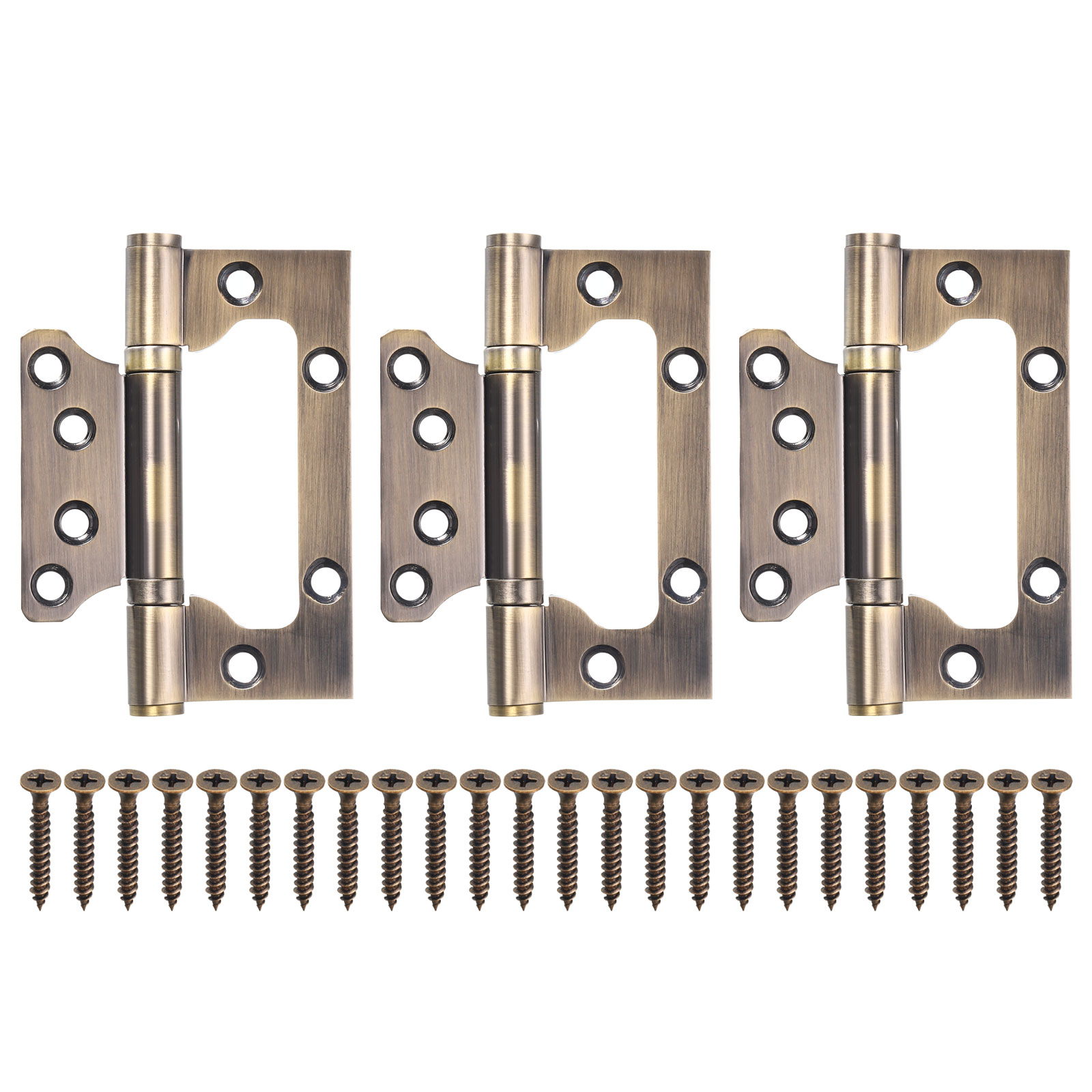 3Pack Non-Mortise Door Hinges, 4"x3" Stainless Steel Ball Bearing Door ...