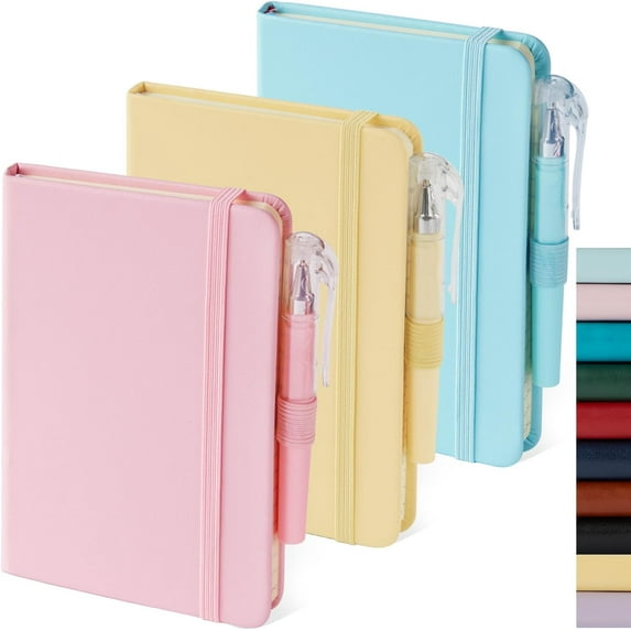 3Pack Pocket Notebook Journals, Small Notepad Notebooks for Note Taking ...