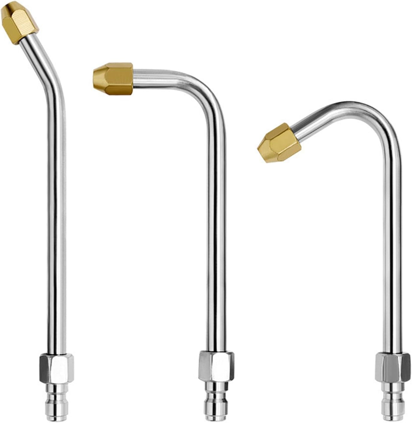 3Pack Pressure Washer Extension Wands Curveds Extension Rod 1/4Inch ...
