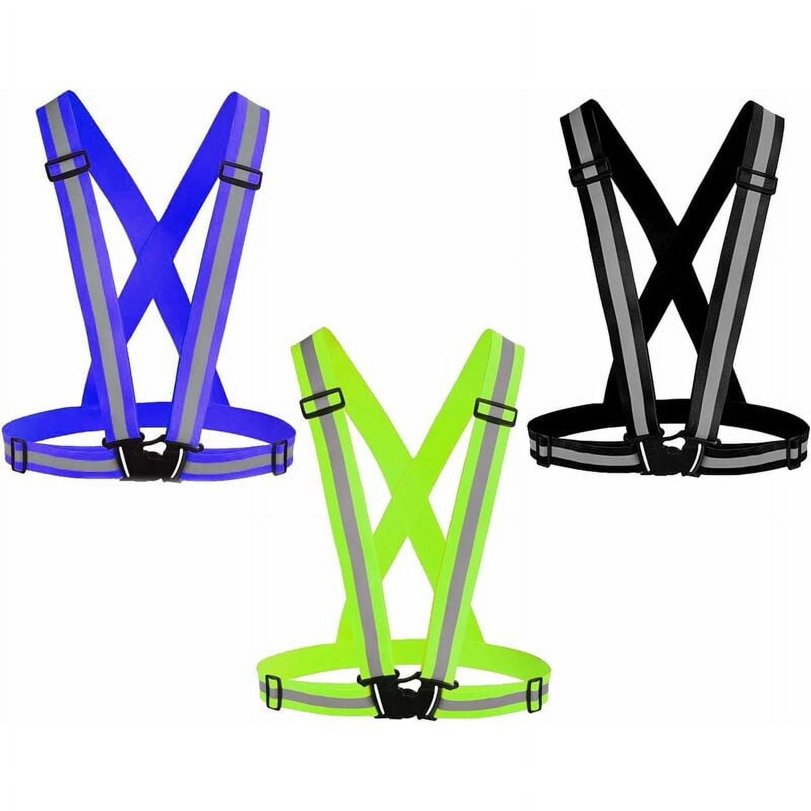 3Pack Reflective Vest Running Gear, Adjustable Safety Vests High ...