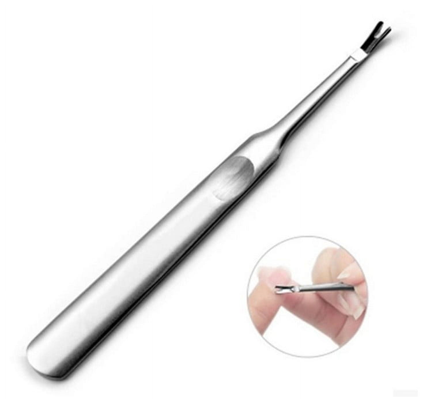 3Pack Stainless Steel Dead Skin Fork Cuticle Trimmer Manicure Pedicure ...