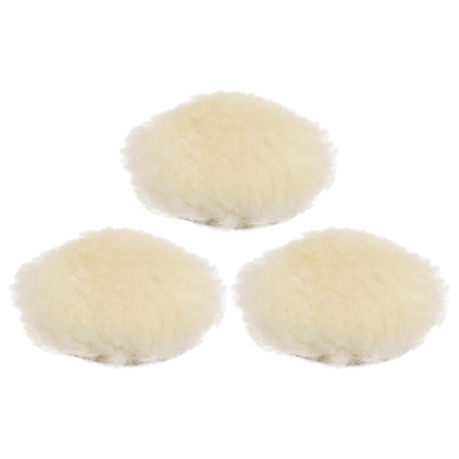 3Pack Wool Buffing Pads 3 inch Wool Polishing Pad Soft Buffing Pads ...