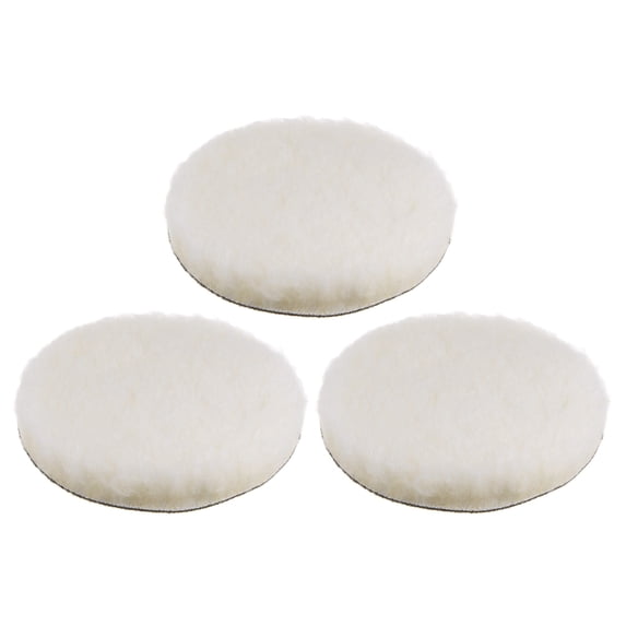 3Pack Wool Buffing Pads 6 inch Polishing Pad Car Auto Buffing Pads Wool ...