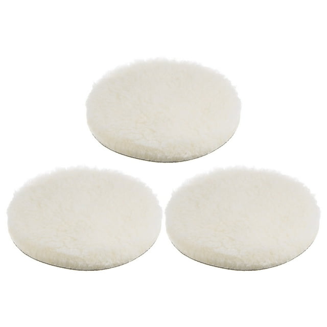 3Pack Wool Buffing Pads 7 inch Polishing Pad Car Auto Buffing Pads Wool ...