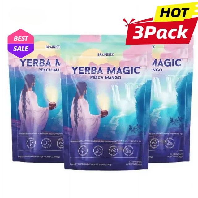 3Pack Yerba Mate Instant Tea Powder, 3-in-1 Super Drink - Clean Energy, Brain Fog Buster, and ...