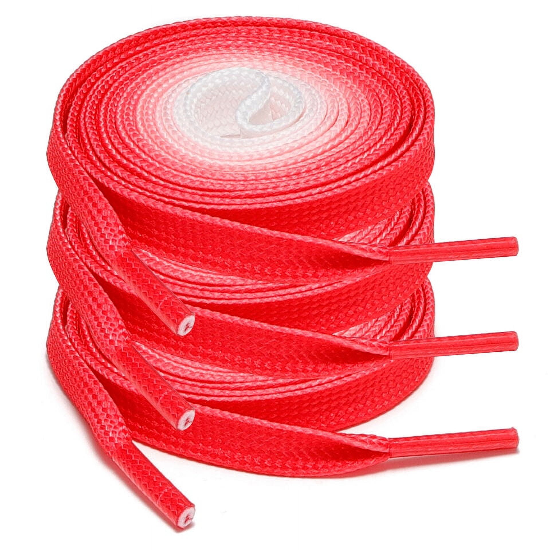 3Pair Flat Replacement Shoelaces for Sneakers Red 36 48 60 Inch Shoe ...