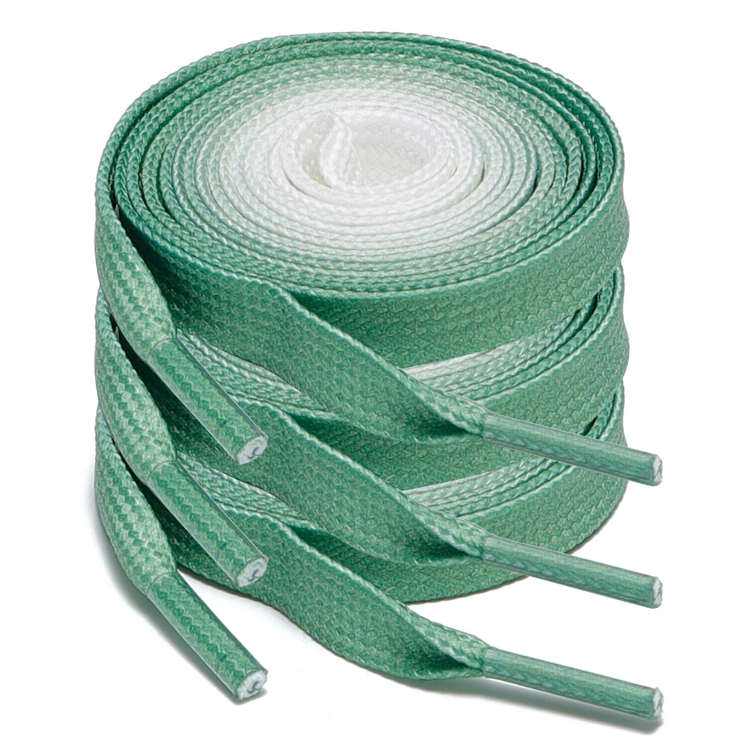 3Pair Flat Replacement Shoelaces for Sneakers Shoe Laces Green 36 48 60 ...