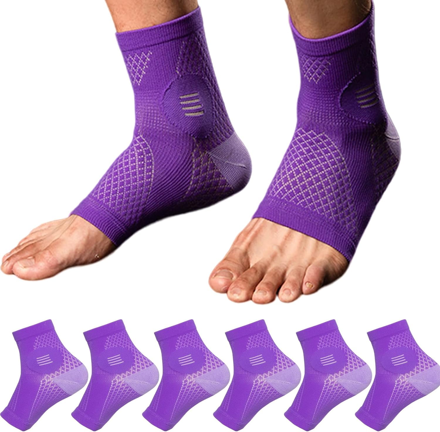 3Pairs Neuropathy Socks - Neuritis Therapy Compression Diabetic Open ...