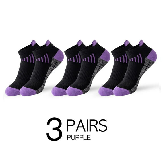 3Pairs Organic Cotton Women Socks Ankle Breathable Run Sports Sock ...