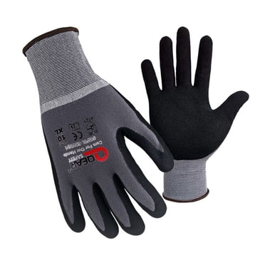 Gorilla Grip Grey Slip Resistant All Purpose Work Gloves, 5 Pairs ...