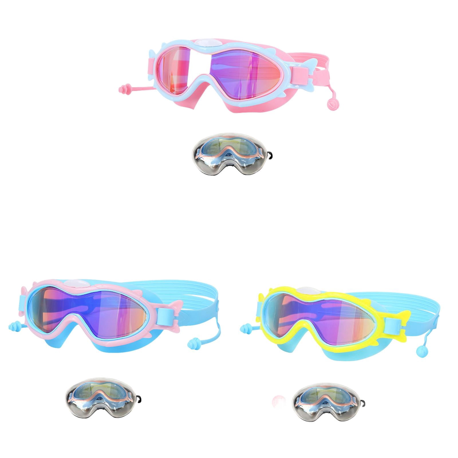 3Pairs Swim Goggles with Storage Box, Anti Fog Swimming Goggles for ...